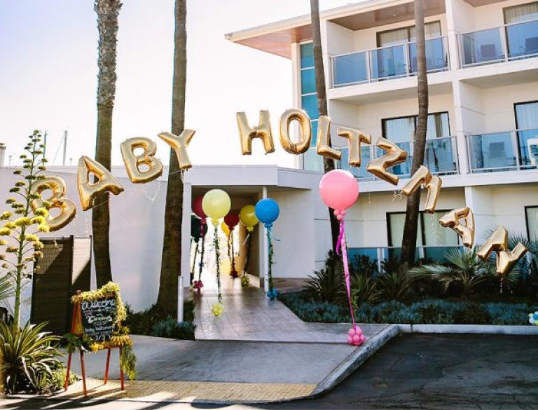 Baby Shower Ideas — Modern Curious George Baby Gender Reveal